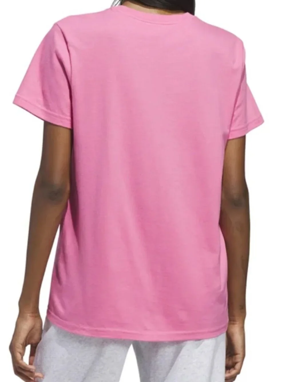 adidas | Tops | Ladies Xl Cotton Adidas Graphic Design Pink Tee Shirt ...